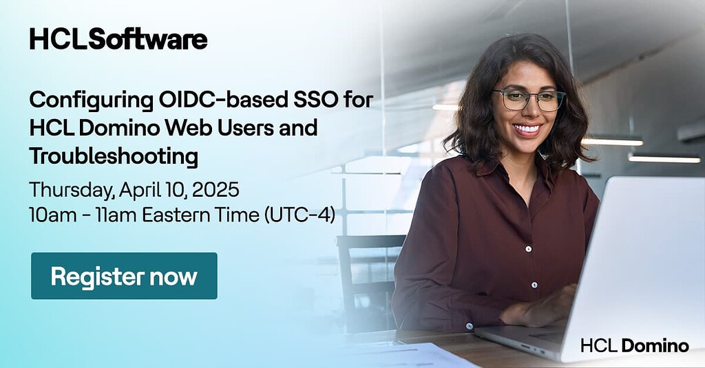 Configuring OIDC based SSO for HCL Domino Web Users and Troubleshooting - Events - HCLSoftware ...