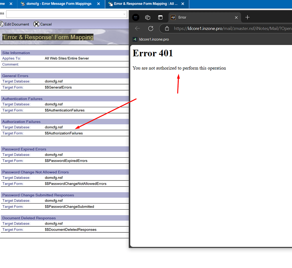 Domcfg.nsf - Error and Response Form Mapping - Domino Forum - HCLSoftware Digital Solutions ...