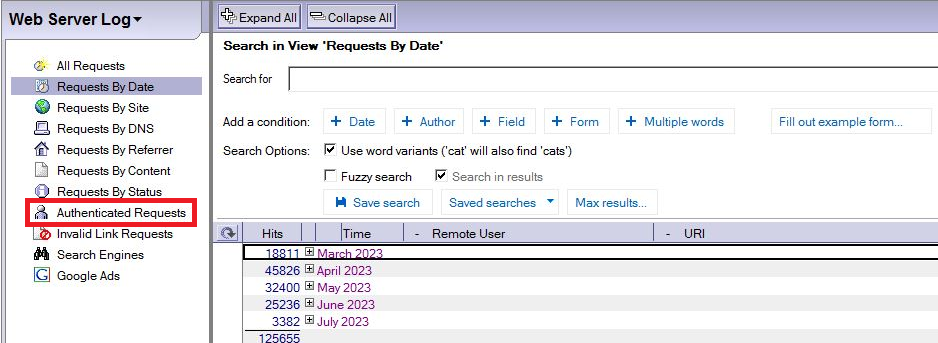 How to search a particular user web activity from Domino Web Server Log Database (domlog.nsf ...