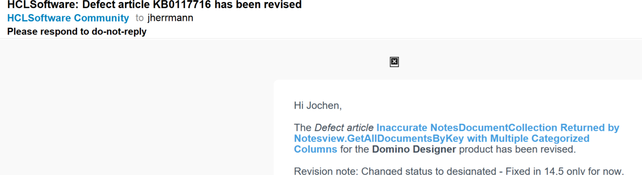 "HCL Knowledege" or "HCL Community" - Domino Forum - HCLSoftware Digital Solutions Community