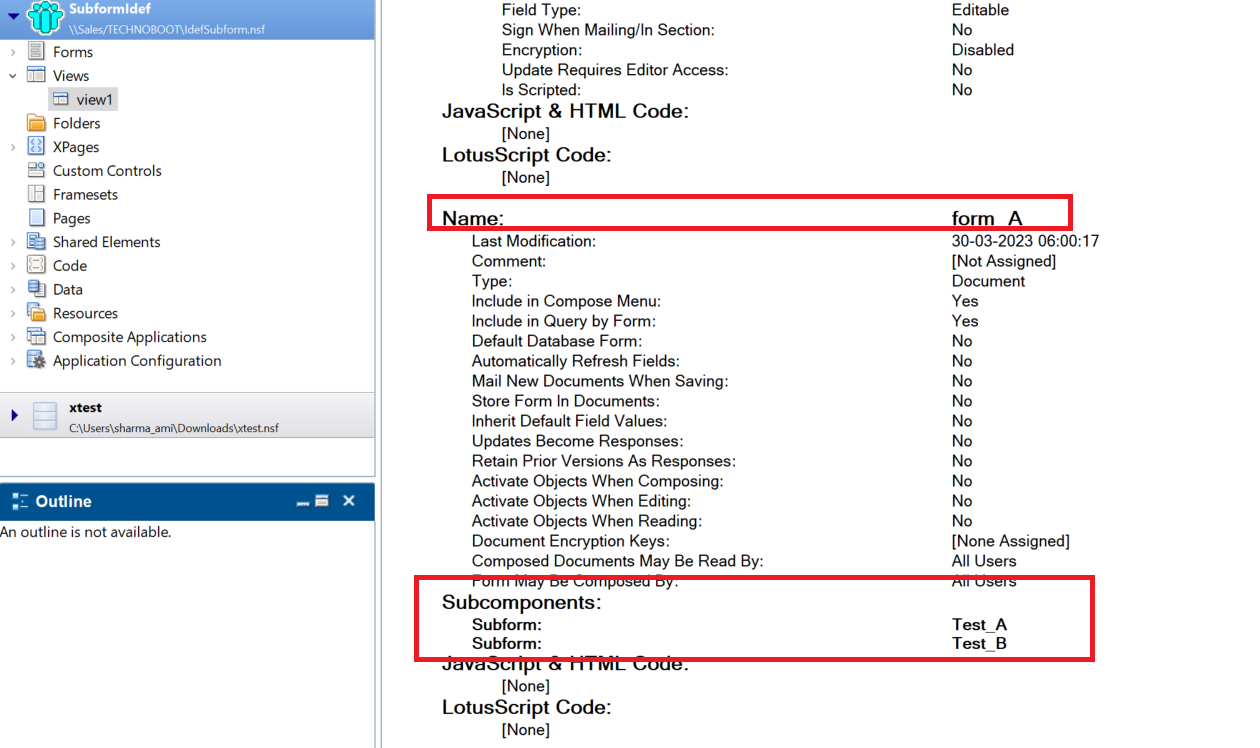 Identify what forms contain a subform - Domino Forum - HCLSoftware Digital Solutions Community
