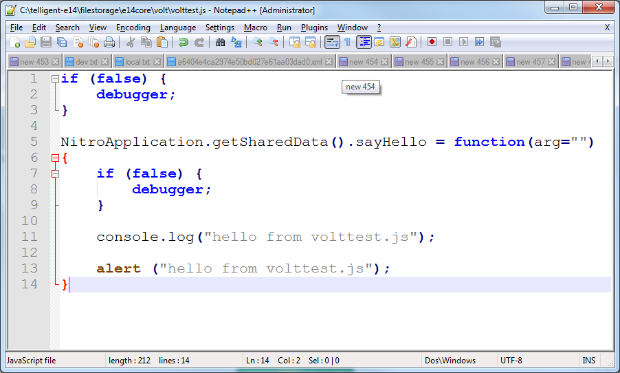 The way javascript is loaded affects visibility of NitroApplication ...