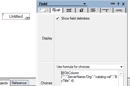 How can I generate a list of databases (NSFs) for selection in a Dialog List field? - Domino ...
