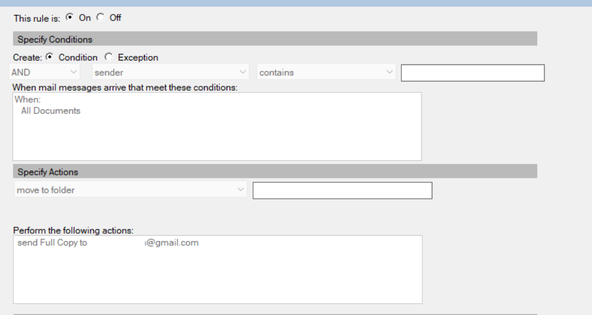 The rules in the mail do not work for external emails - Domino Forum ...