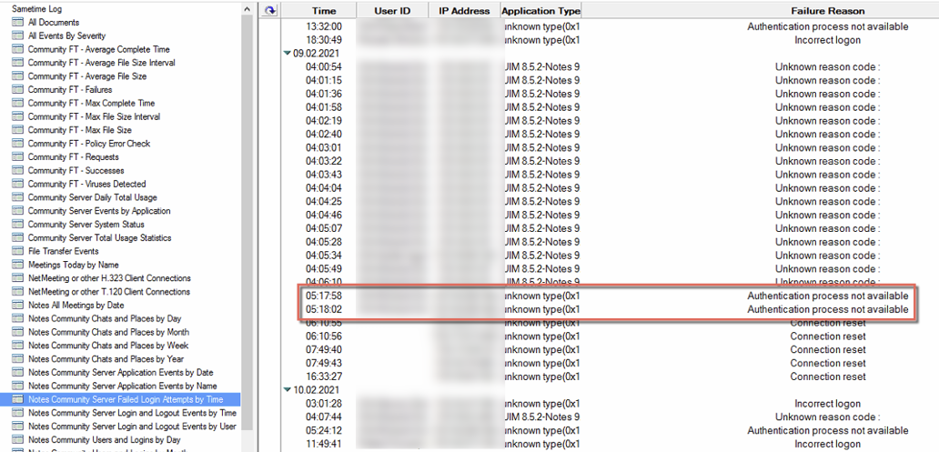 Sametime Login error "a connection to the server cannot be made at this ...