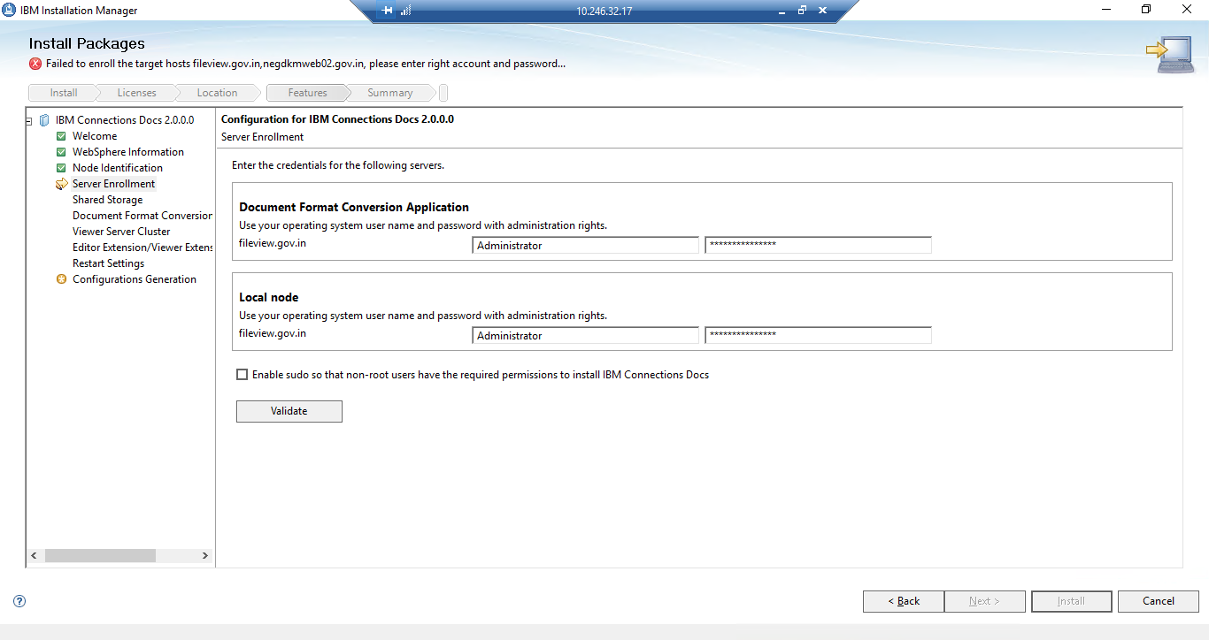 Error While Installing HCL Dcs - Connections Forum - HCLSoftware Digital Solutions Community