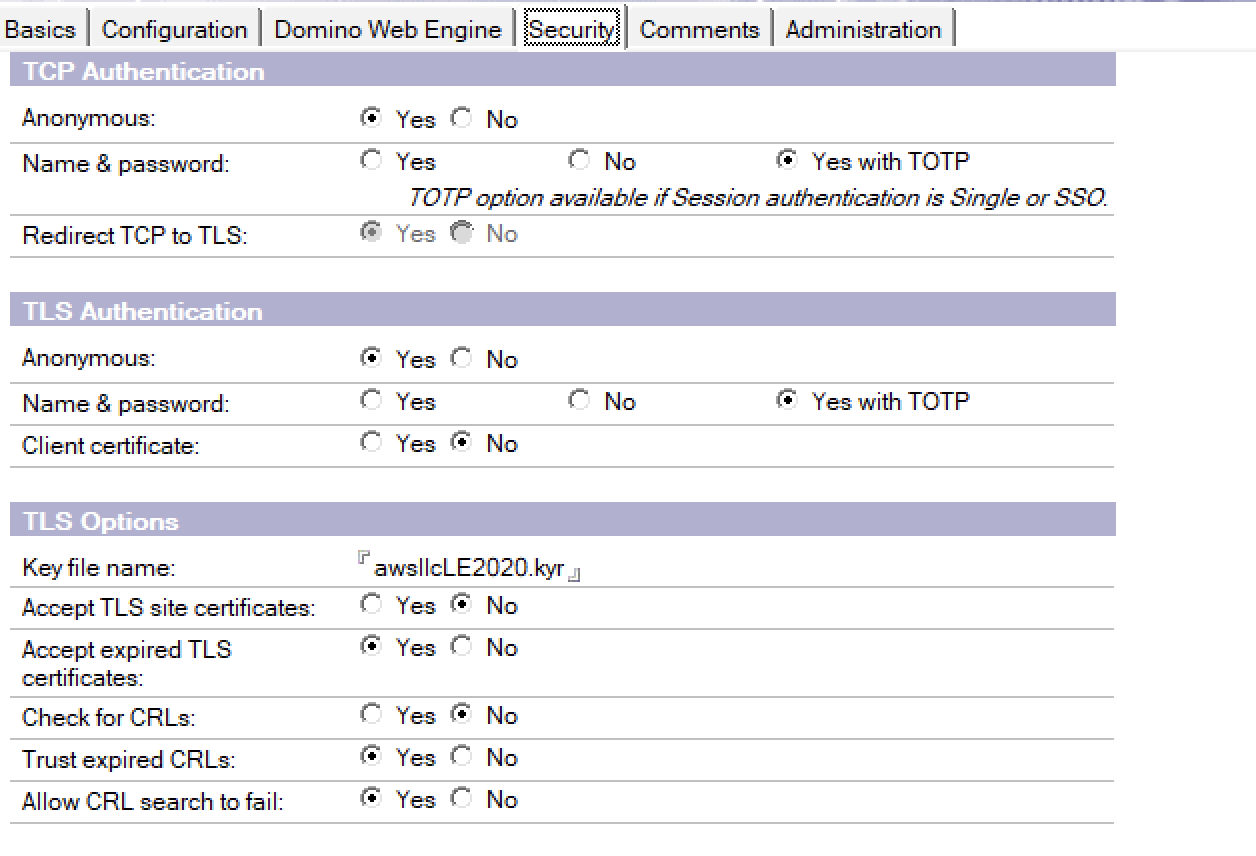 Setup TOTP - Domino Forum - HCLSoftware Digital Solutions Community